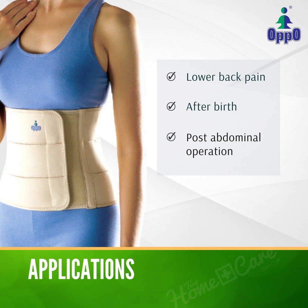 OppO Abdominal Binder back pain or post delivery, Health & Nutrition, Braces, Support ...