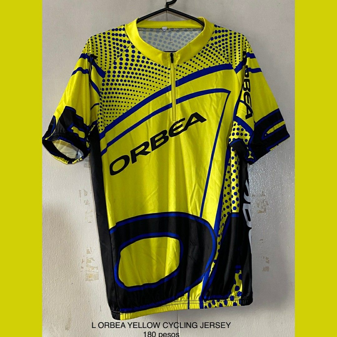 Orbea Yellow Cycling Jersey Large on Carousell