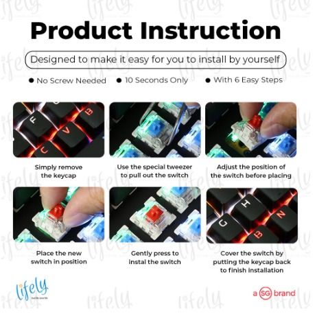 Outemu Switches - Mechanical Keyboard Switches DIY PT0961, Computers ...