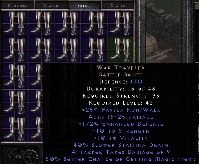 Perfect War Traveler - 50 MF (D2R Ladder), Video Gaming, Gaming ...