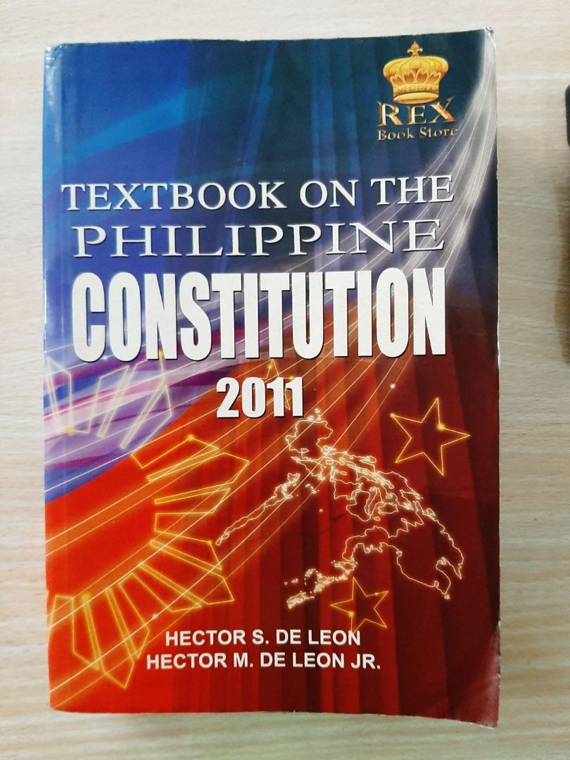 Philippine Constitution 2011 Hector De Leon textbook, Hobbies & Toys ...