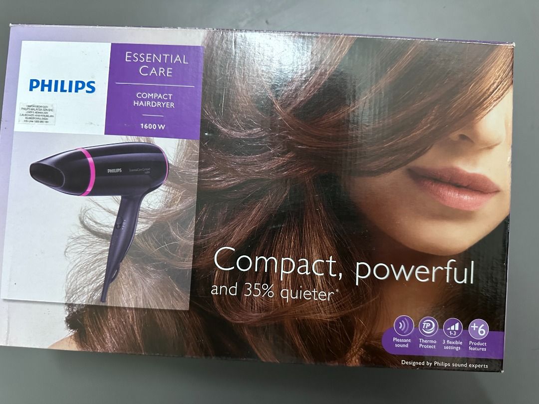 philips compact hair dryer 1600w, Beauty & Personal Care, Hair on Carousell