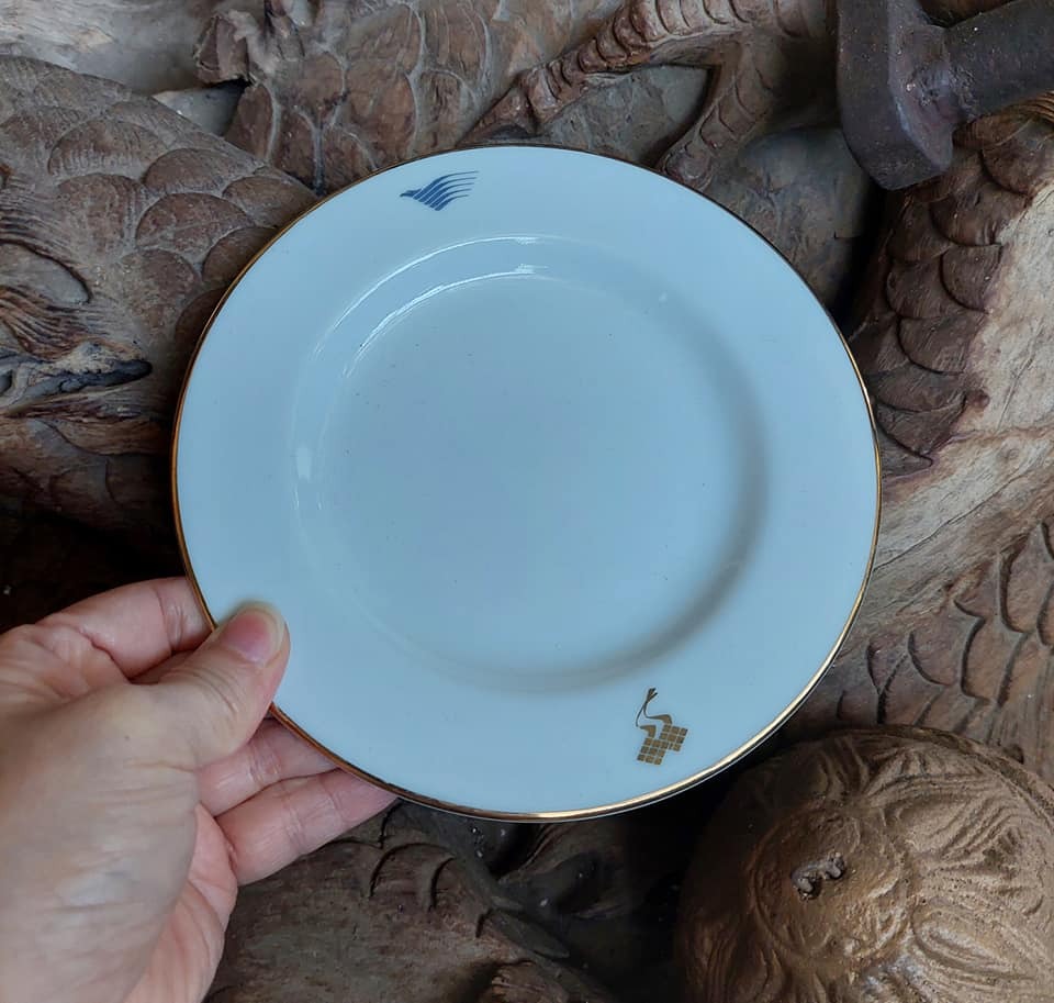 piring ceper maskapai garuda keramik porcelain on Carousell