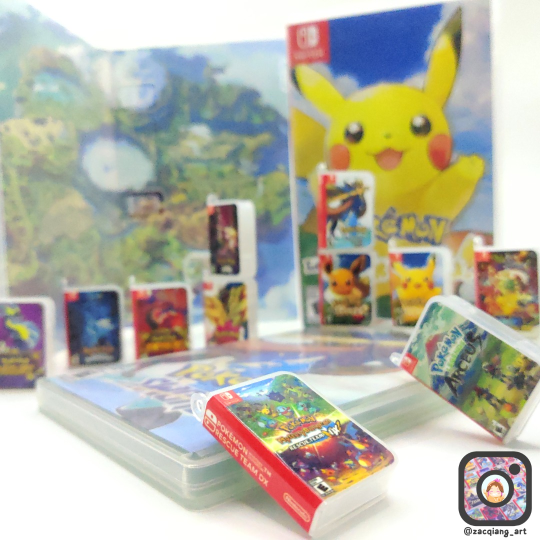 Pokemon Series Tiny Game Casing / Keychain, Video Gaming, Video Games ...
