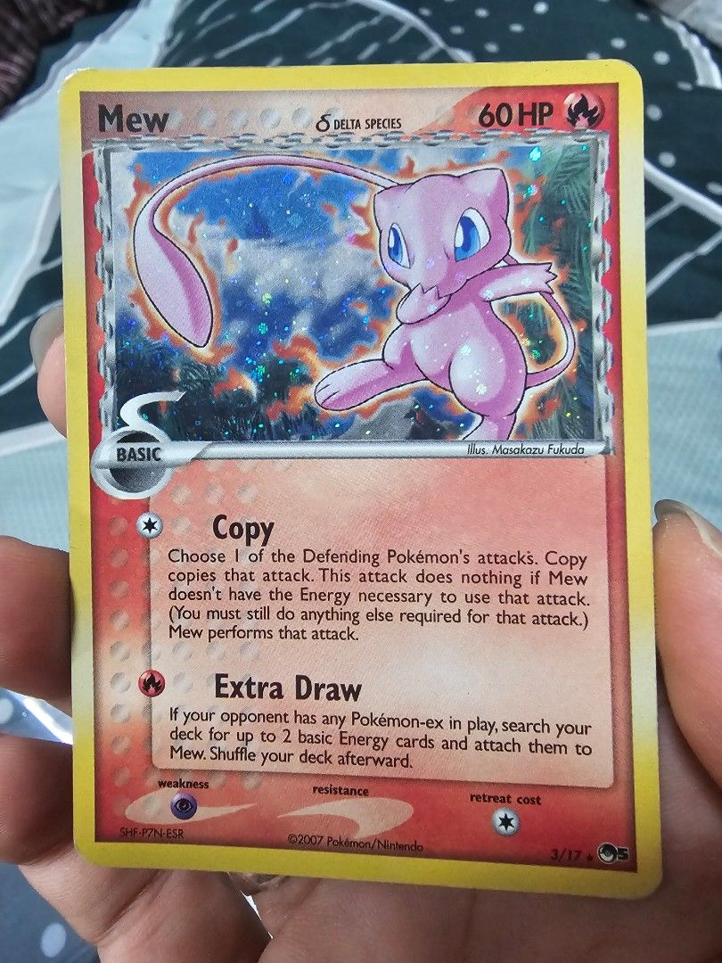 Pokemon TCG Vintage Fire Type Mew Pop series 5 Error, Hobbies & Toys ...