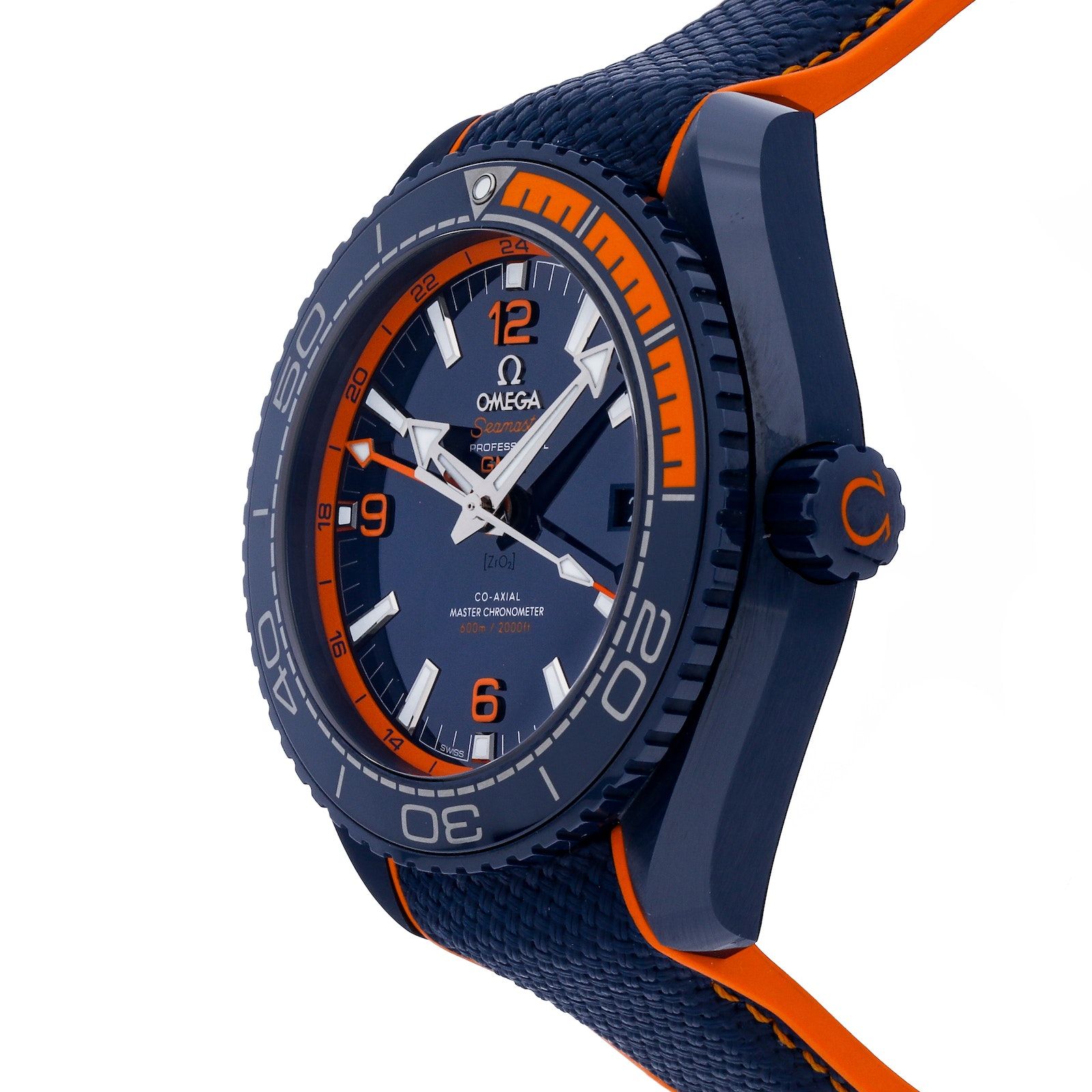 Pre-Owned Omega Seamaster Planet Ocean 600M GMT Big Blue 215, Luxury ...