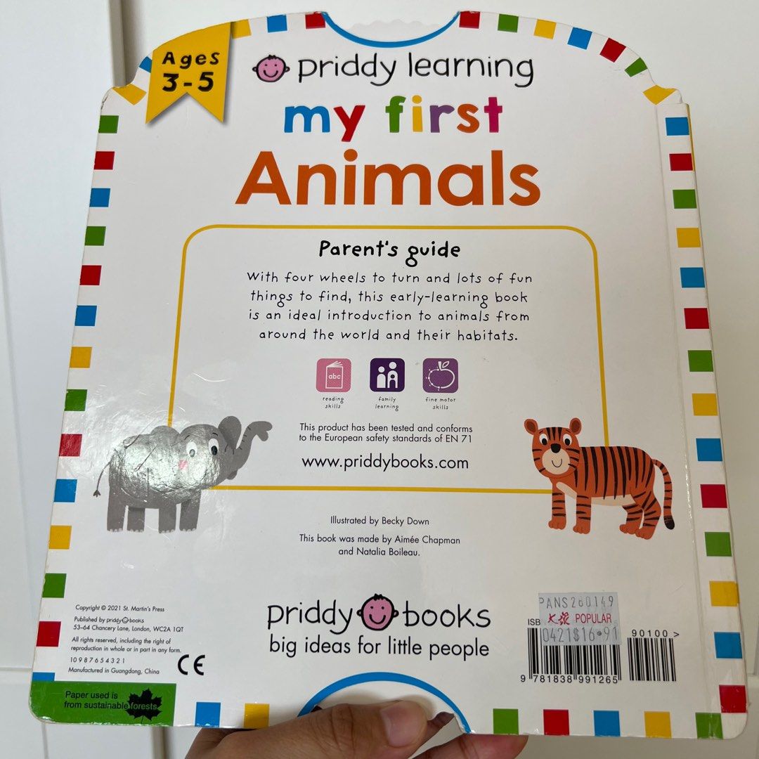 Priddy Learning : My First : Animals : Turn the Wheel, Hobbies & Toys ...
