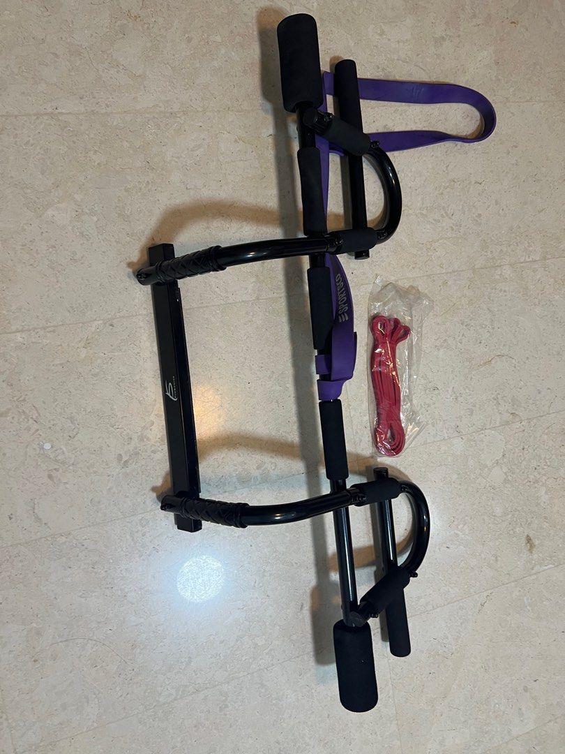 Pull up bar (with rubber band), Sports Equipment, Exercise & Fitness ...