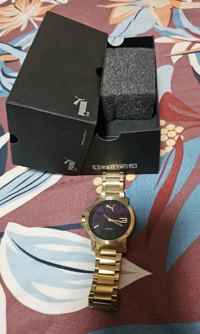 Puma gold watch, Men's Fashion, Watches & Accessories, Watches on Carousell