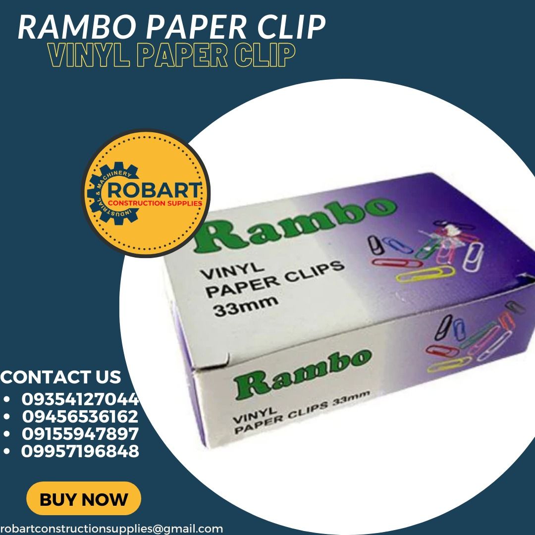 RAMBO PAPER CLIP VINYL PAPER CLIP on Carousell