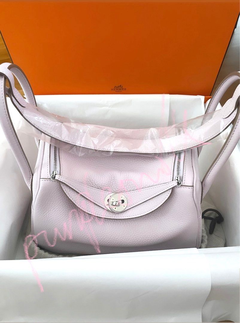 Rare Authentic BNIB pink Lindy 26 mauve pale , Luxury, Bags & Wallets ...