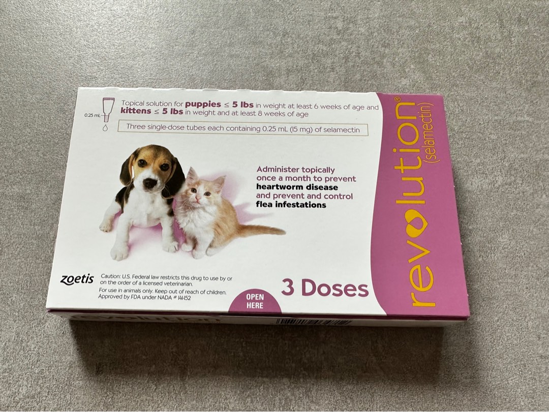Revolution for puppies/kittens (3 applications), Pet Supplies, Health ...