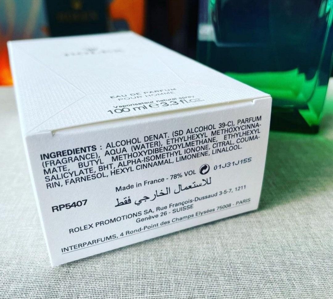 Rolex Eau De Parfum Pour Homme, Beauty & Personal Care, Fragrance ...