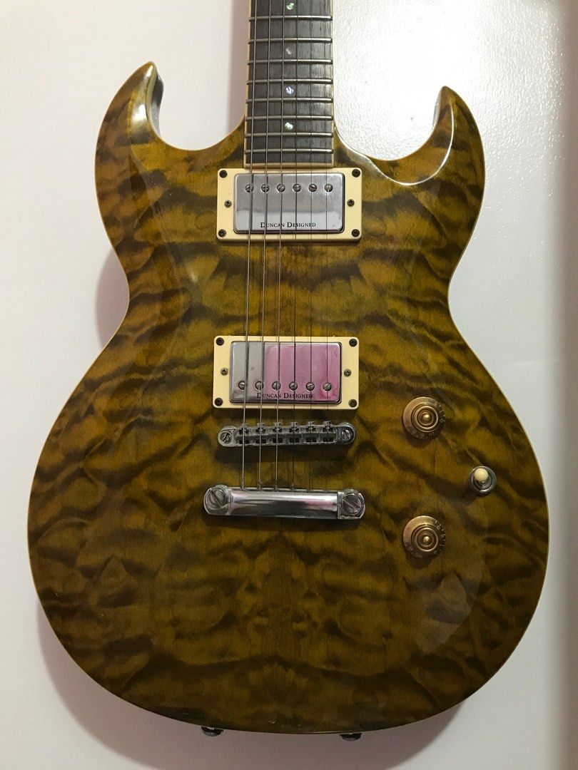 Samick Guitar TR3 TEG Army/Olive Green. Negotiable for sure buyer. With ...