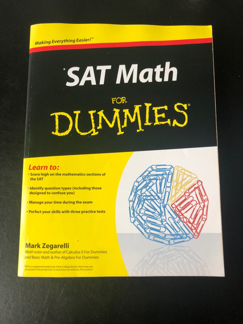 SAT Math for Dummies, Hobbies & Toys, Books & Magazines, Textbooks on ...