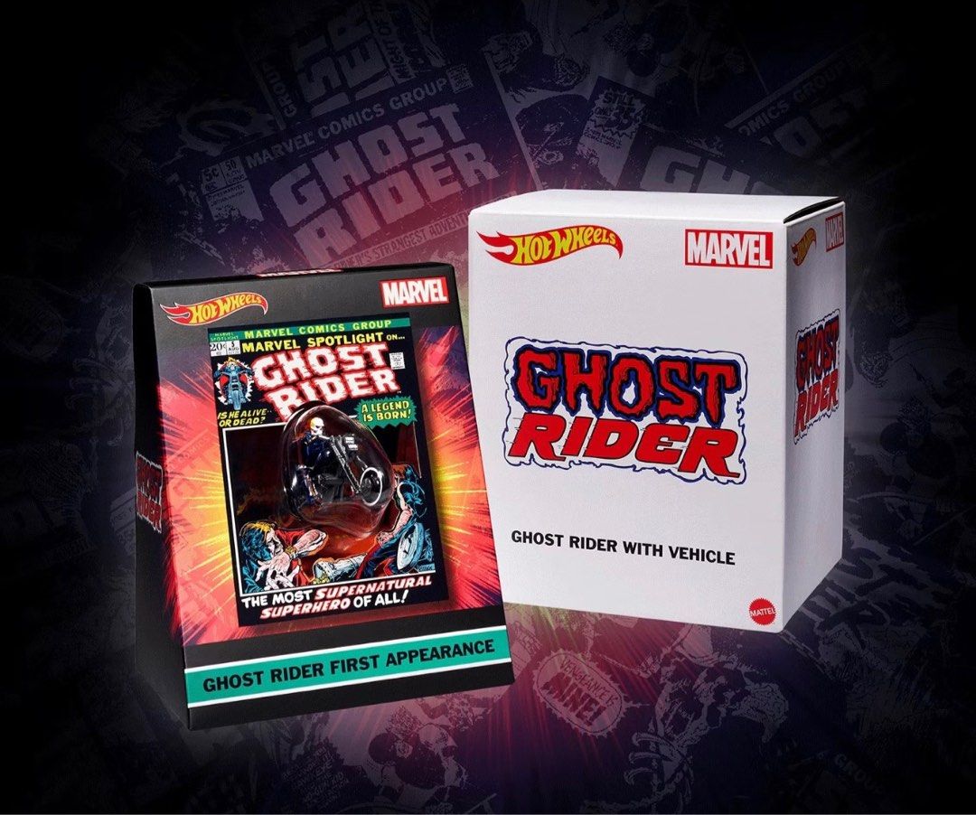 SDCC 2022 MATTEL HOT WHEELS GHOST RIDER w/ MOTORCYCLE VEHICLE MARVEL, Hobbies & Toys, Toys ...
