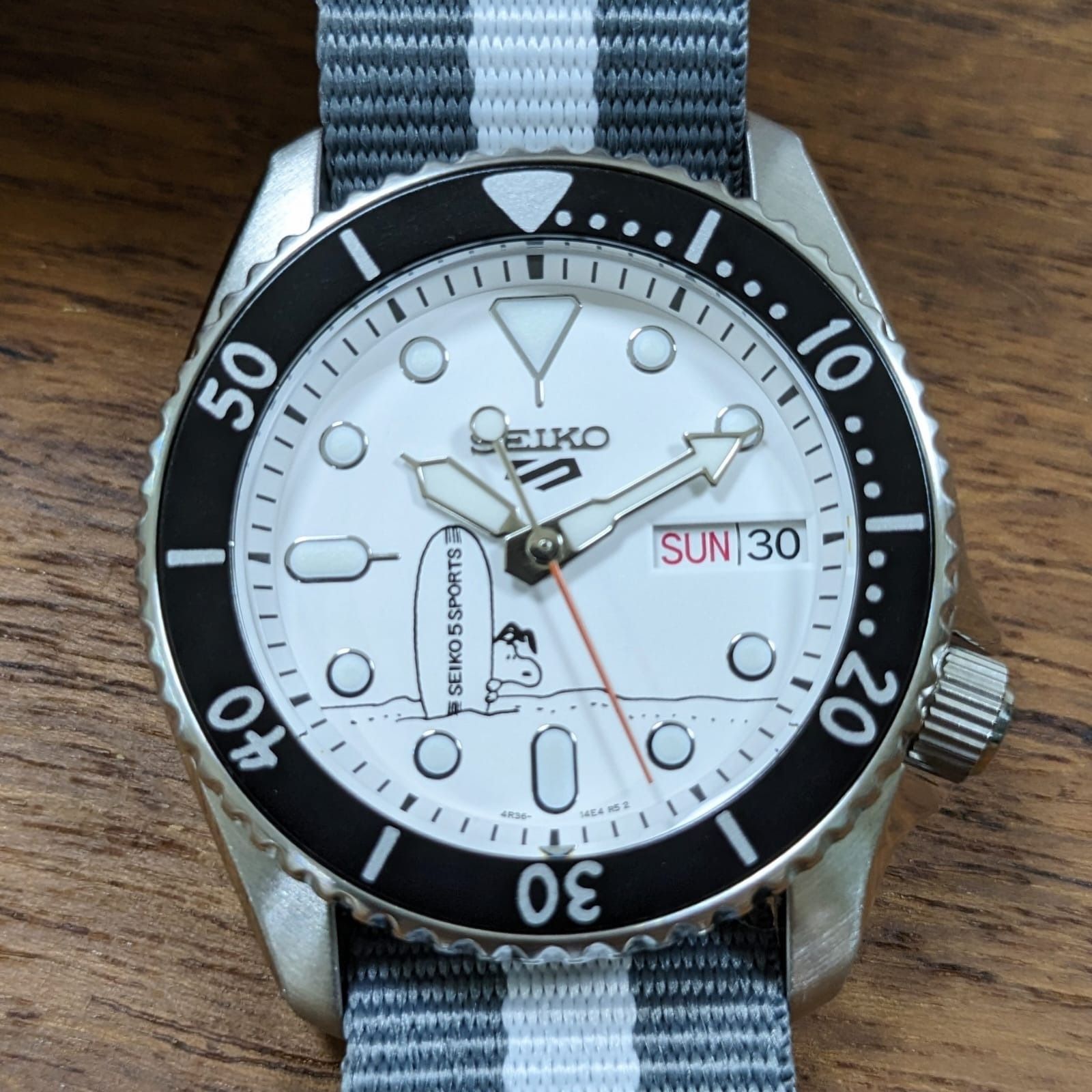 Seiko (2023) SRPK25 Peanuts Snoopy Seiko 5 Sports Automatic Made in ...