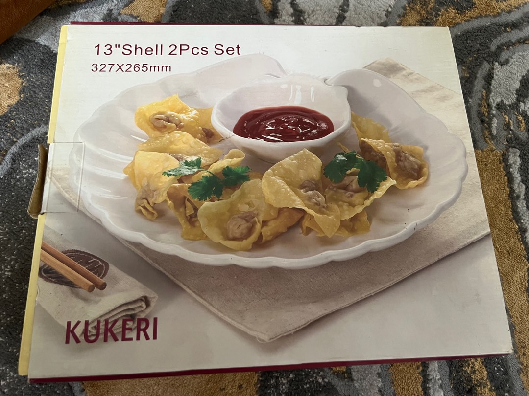 Shell plate & saucer, Furniture & Home Living, Kitchenware & Tableware ...