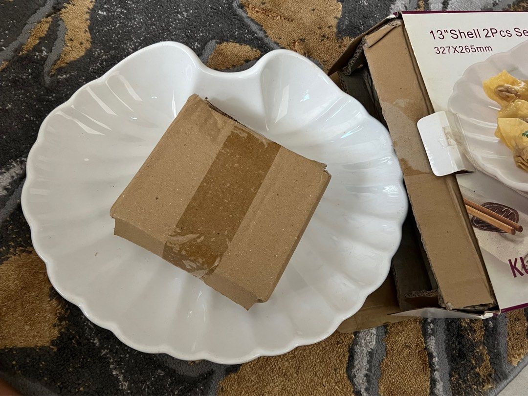 Shell plate & saucer, Furniture & Home Living, Kitchenware & Tableware ...