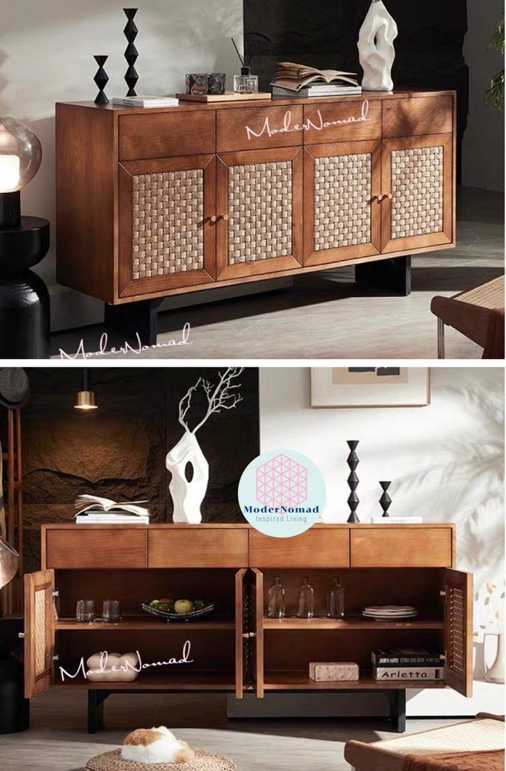 Sideboard Buffet Table Side Console Table kitchen Side Pantry Counter ...