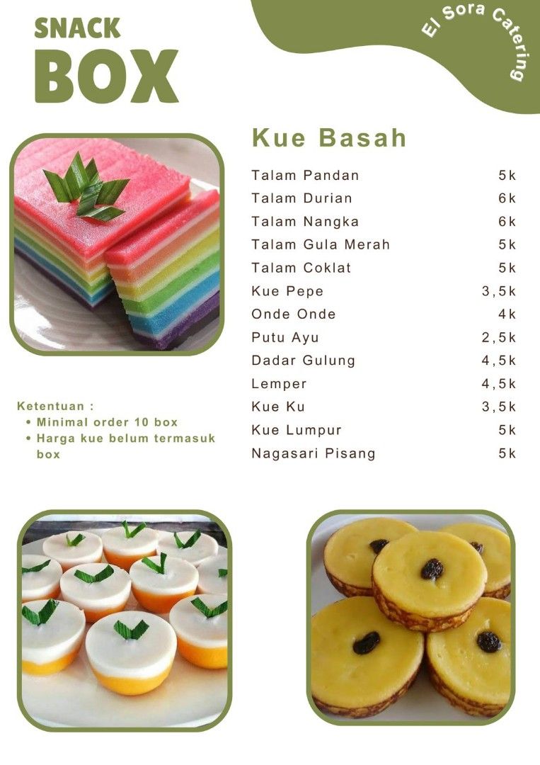 SNACK BOX/KUE BASAH/KUE KERING, Makanan & Minuman, Snek di Carousell
