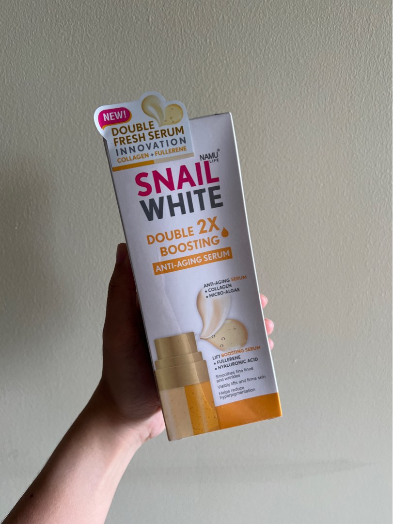 Snail While Double Boosting Anti-Aging Serum on Carousell