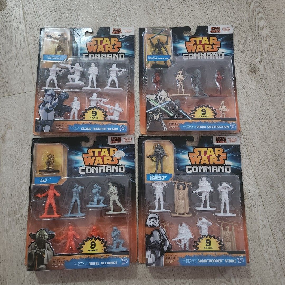 Star Wars Command miniatures set of 4, Hobbies & Toys, Toys & Games on ...
