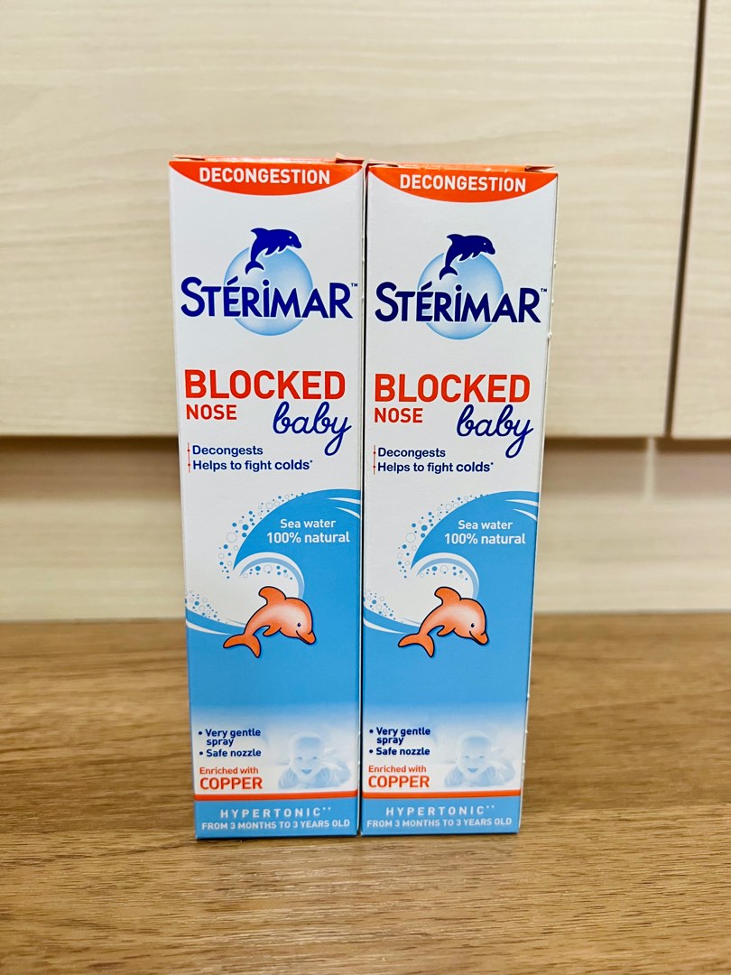 Sterimar Baby Nasal Spray Blocked Nose Decongestion, Health & Nutrition ...