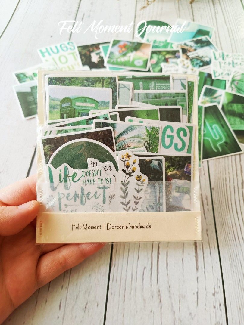 Sticker flakes bujo scrapbook journal collage, Hobbies & Toys ...