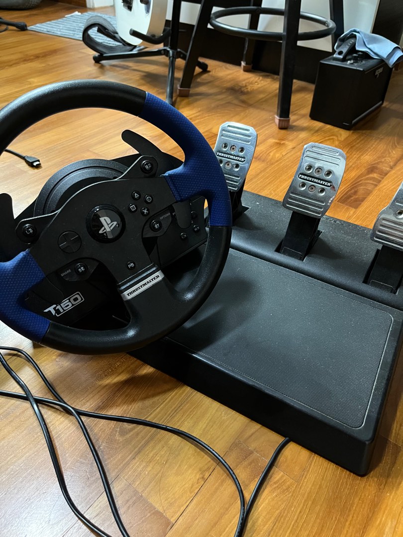 Thrustmaster T150 Pro Sim-Racing Wheel & Pedal, Video Gaming, Gaming ...