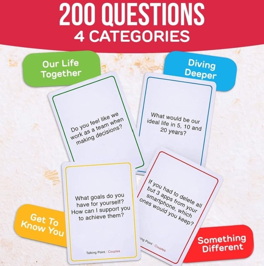 Talking Point Couples Card Game (H0539), Hobbies & Toys, Toys & Games ...