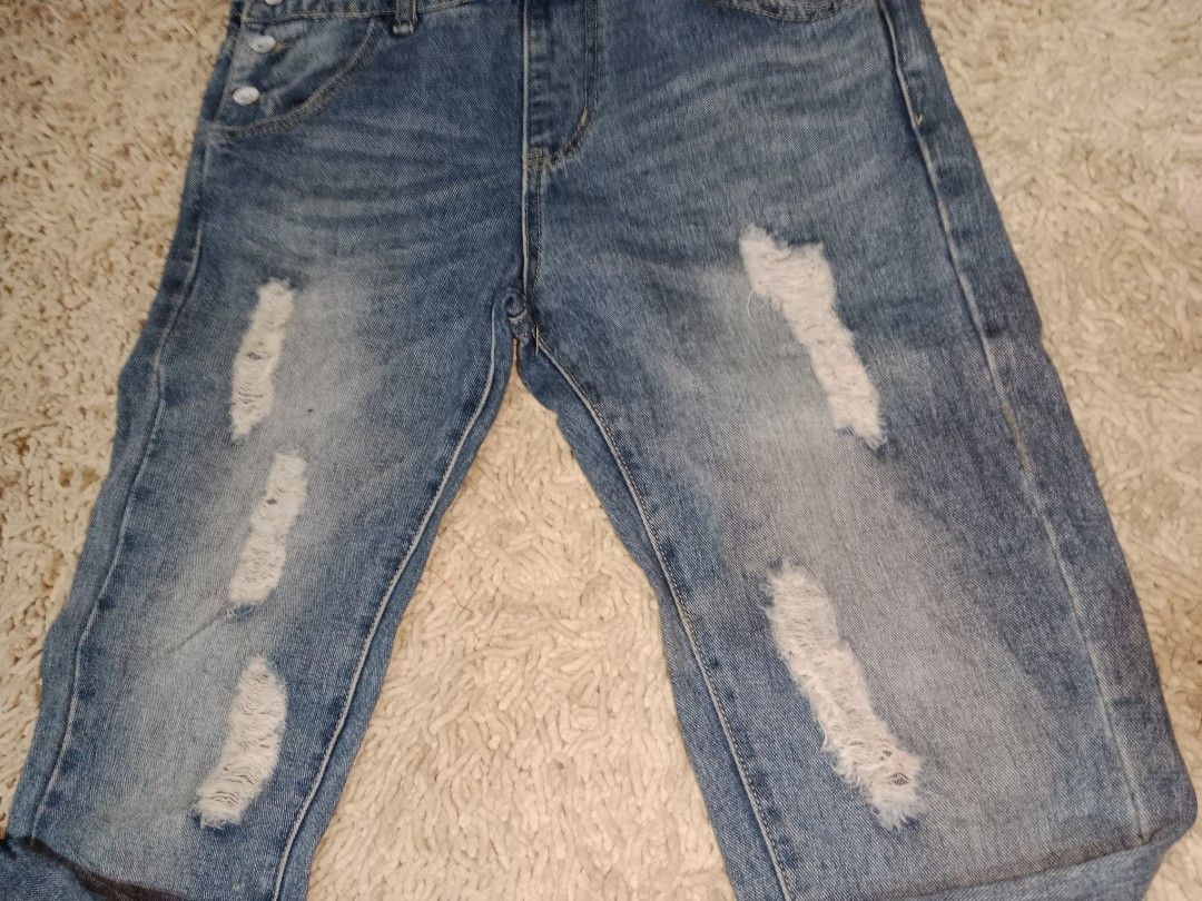 Tattered Denim Jumpsuit/ Overalls on Carousell