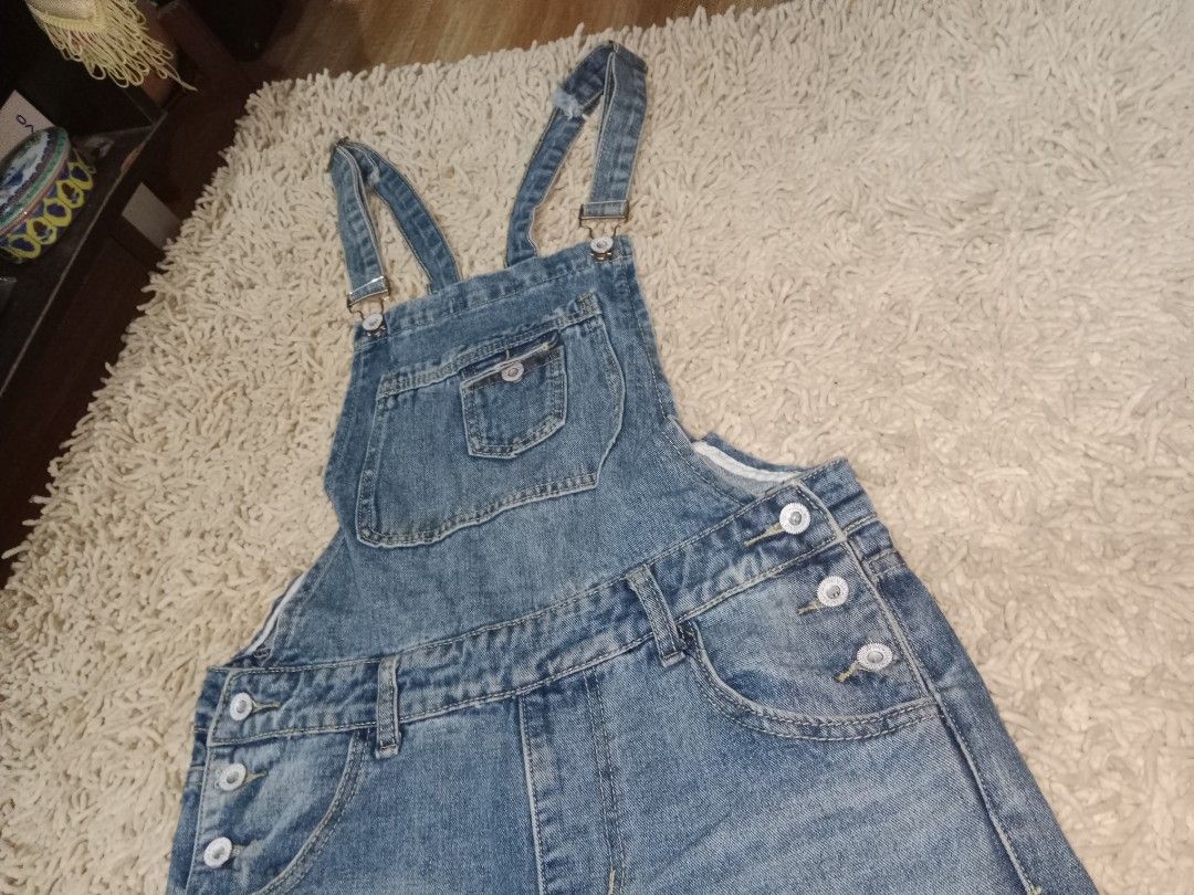 Tattered Denim Jumpsuit/ Overalls on Carousell