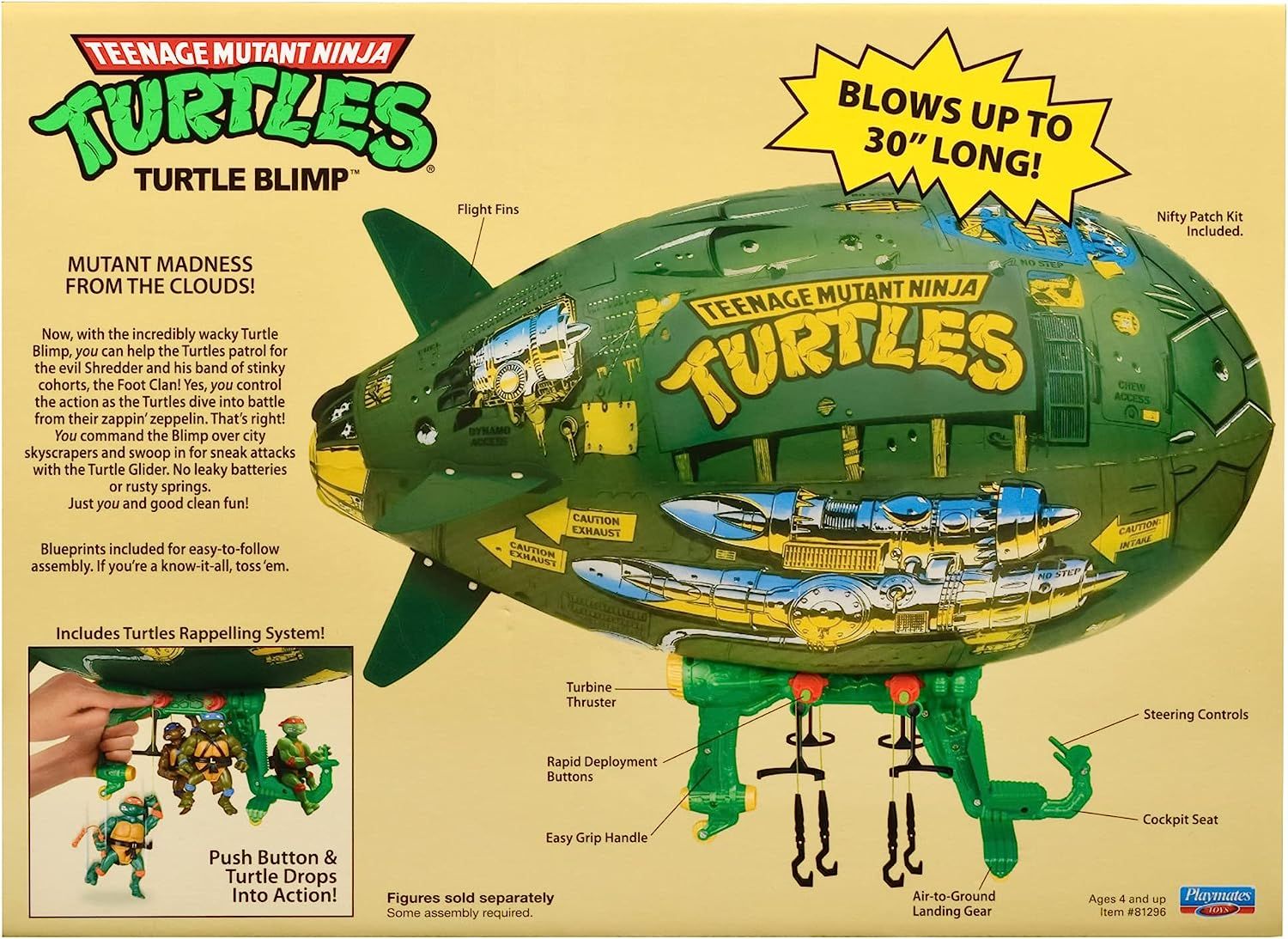 Teenage Mutant Ninja Turtles Classic Turtle Blimp, Multicolor, Hobbies ...