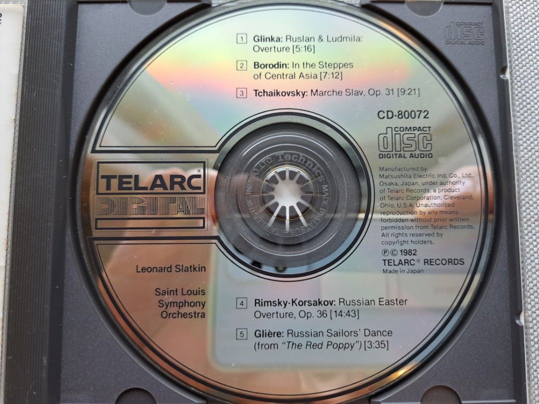Telarc Digital CD: Tchaikovsky- Marche Slav. Made in Japan, Hobbies & Toys, Music & Media, CDs ...