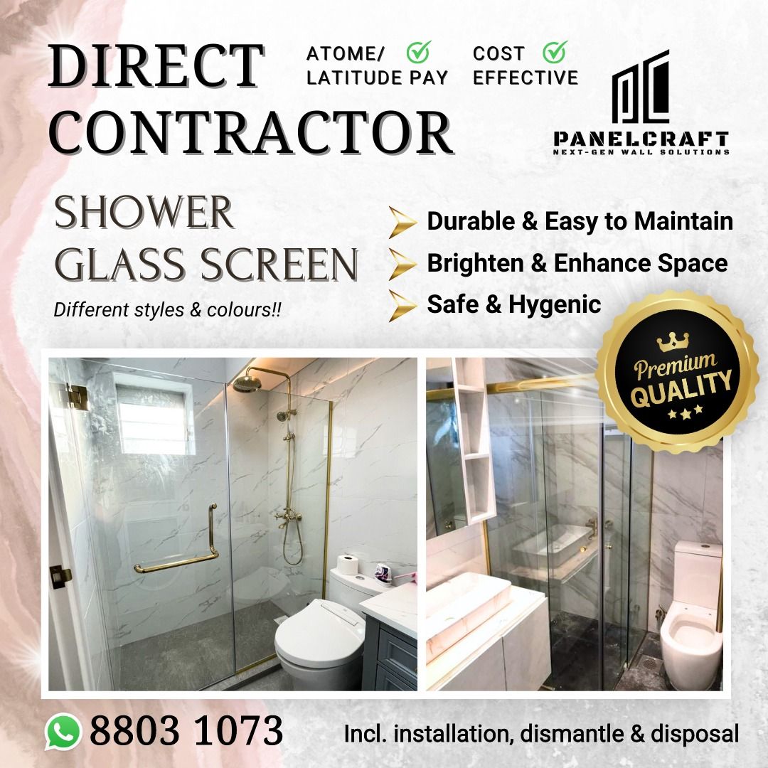 Glass Shower Screen | Shower Panels | Tempered Glass | Sliding Door ...