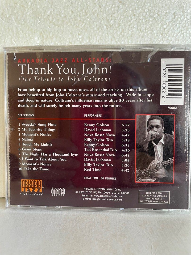 Thank You, John! Our Tribute to John Coltrane CD on Carousell