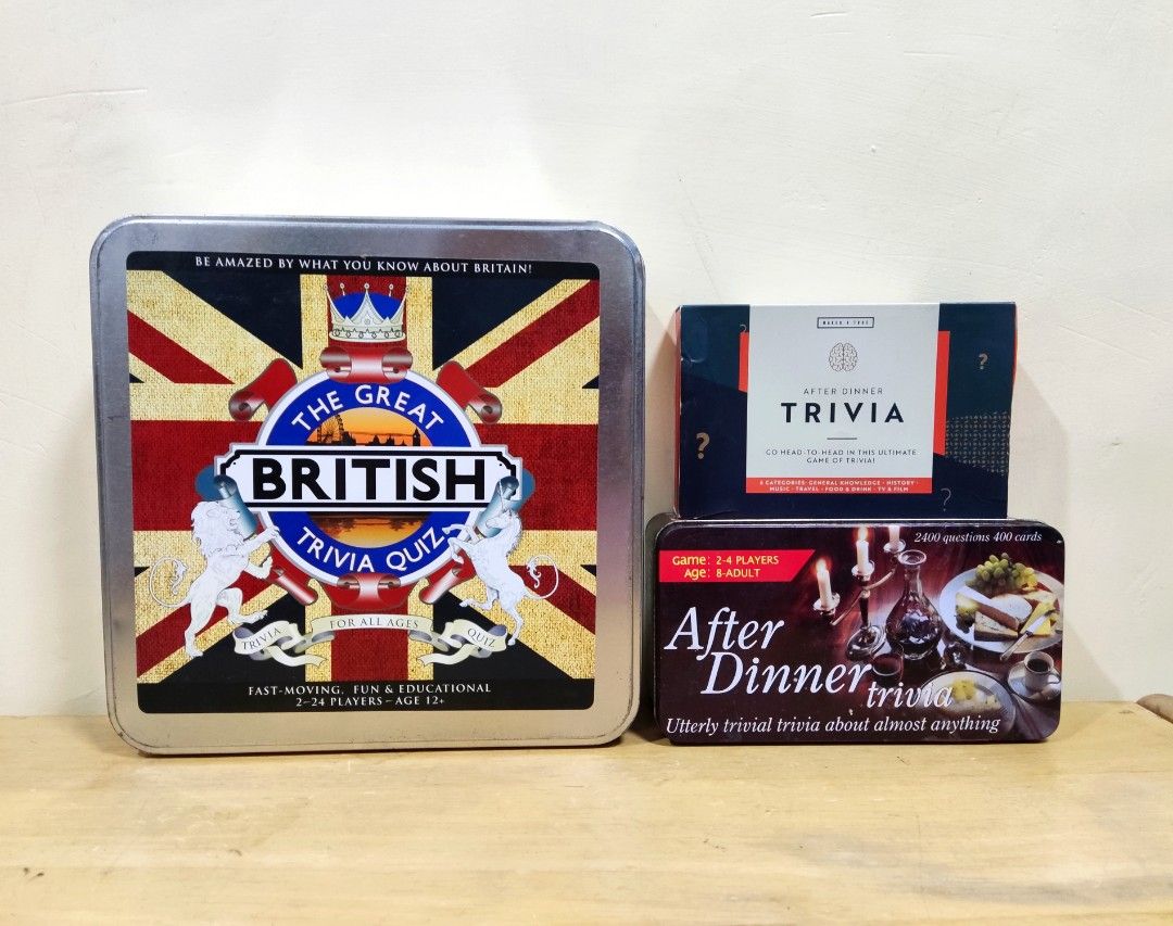 The Great British Trivia, After Dinner, Trivia Game (Bundle Board Game ...