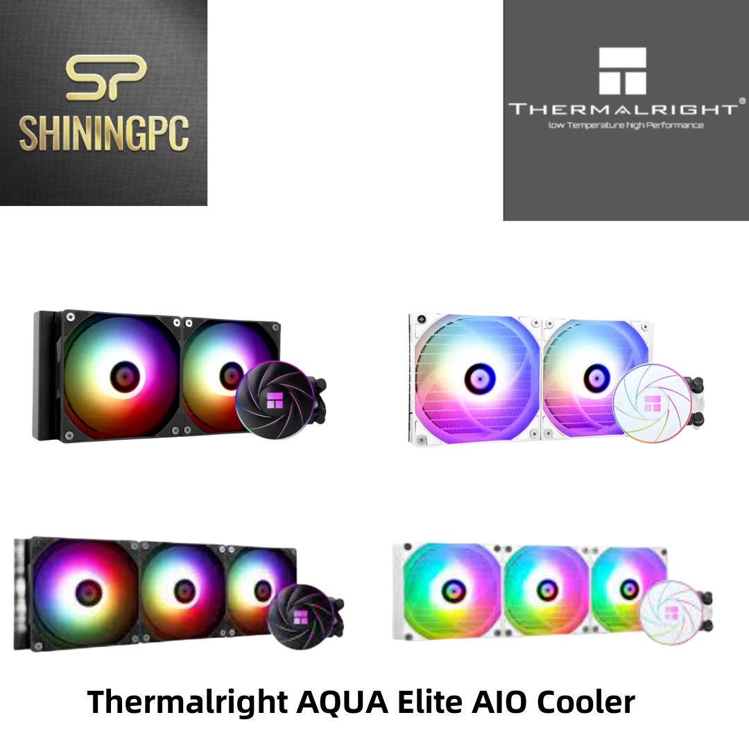 THERMALRIGHT Aqua Elite 360|240ARGB BLACK / WHITE ARGB CPU AIO Cooler ...