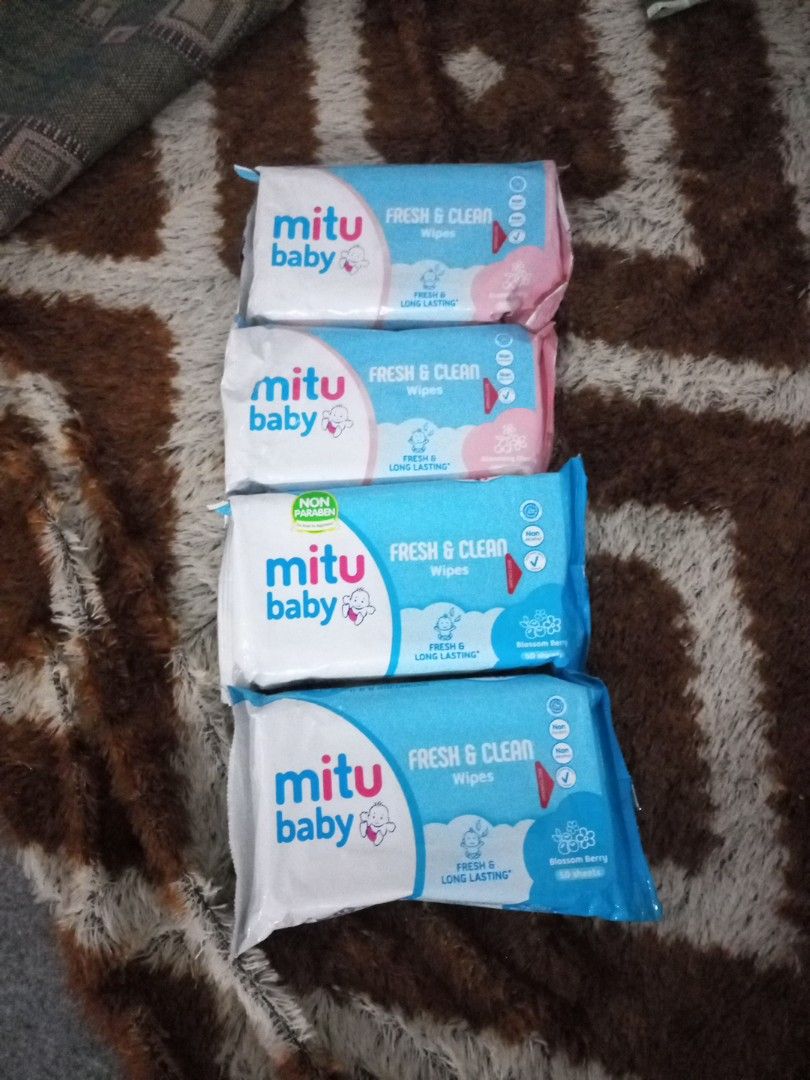 Tisu basah mitu 4 pcs, Kesehatan & Kecantikan, Kulit, Sabun & Tubuh di ...