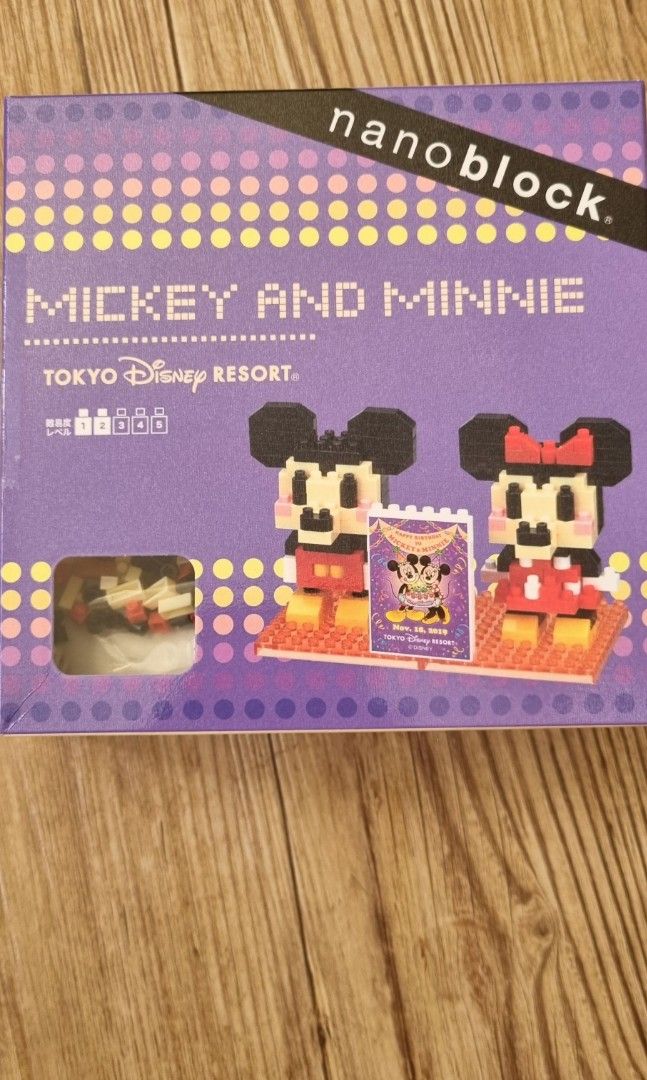 Tokyo Disney Nanoblock Mickey and Minnie, Hobbies & Toys, Toys & Games ...