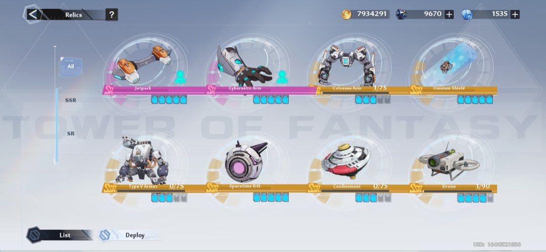 Tower of Fantasy [TOF] Whale endgame frost + support account, Video ...