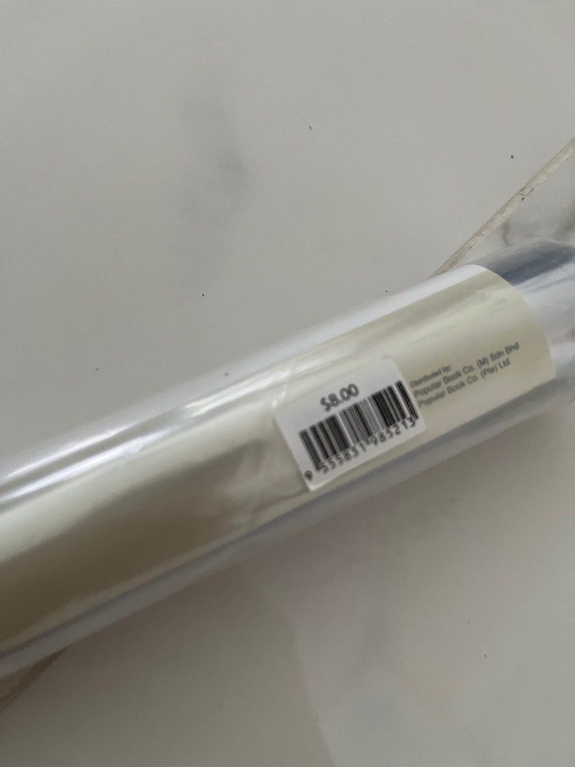 Transparent book wrapper 35.5cm x 10 m, Hobbies & Toys, Stationery ...