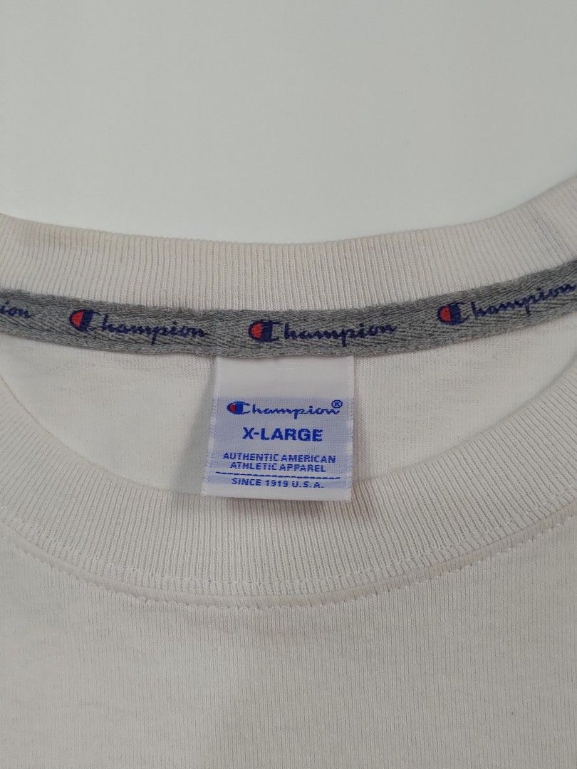 Tri color Champion Original, Fesyen Pria, Pakaian , Atasan di Carousell