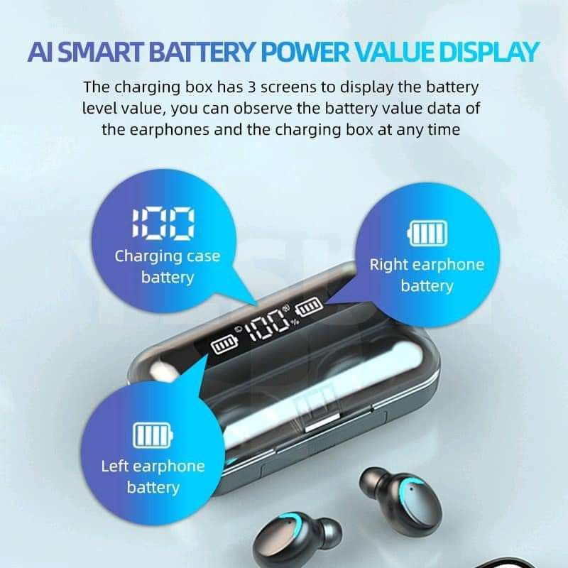 TRUE WIRELESS EARBUDS WITH POWER BANK, Audio, Headphones & Headsets on ...