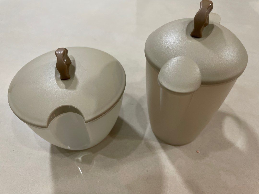 Tupperware Sugar and milk container, Furniture & Home Living ...