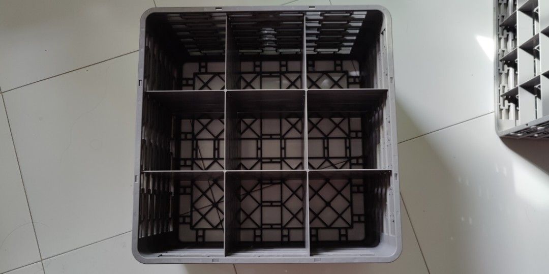 Unica 9 Compartment Stemware Dishwasher Glass Rack, Furniture & Home ...
