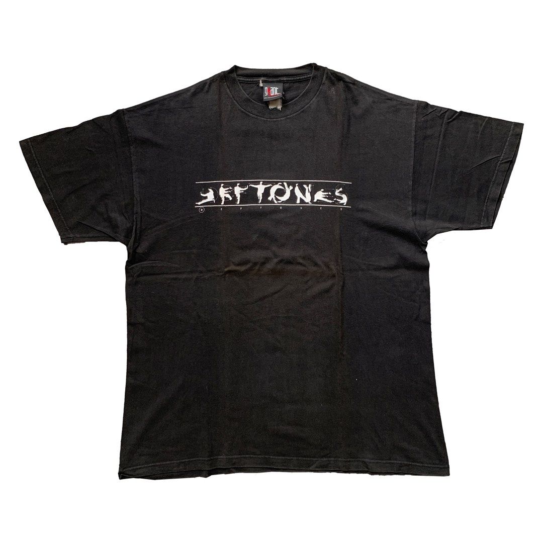 Vintage 90s Deftones Script Karate Band Tee Shirt, Men's Fashion, Tops ...