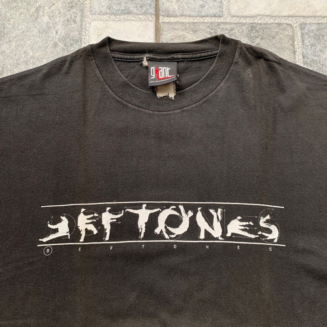 Vintage 90s Deftones Script Karate Band Tee Shirt, Men's Fashion, Tops ...