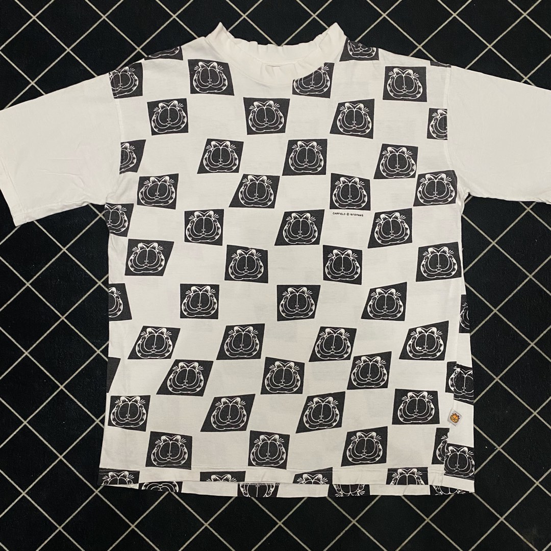 Vintage Garfield Chess Fullprint, Men's Fashion, Tops & Sets, Tshirts ...